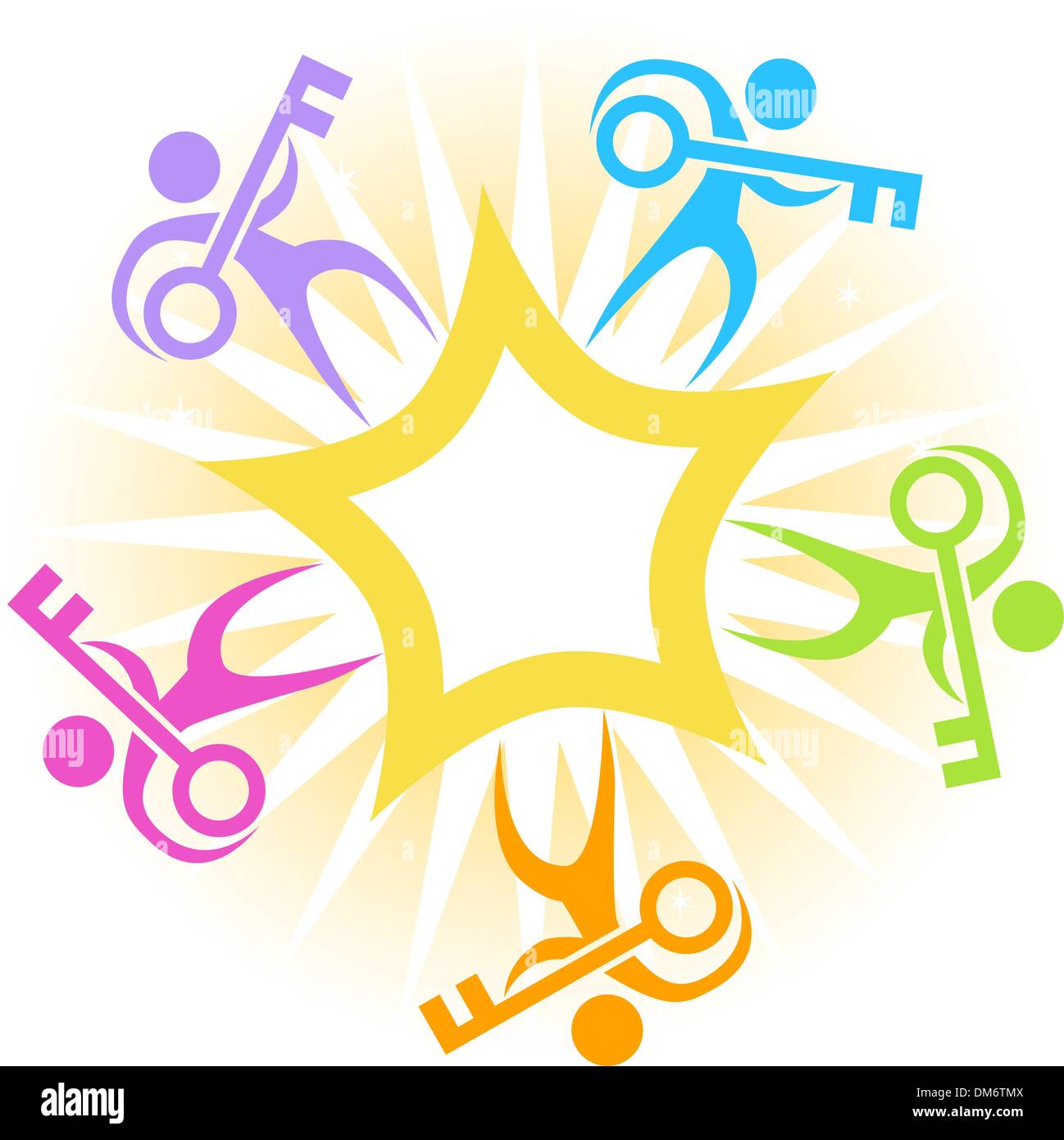 Key Star Burst Icon Stock Vector Image & Art - Alamy