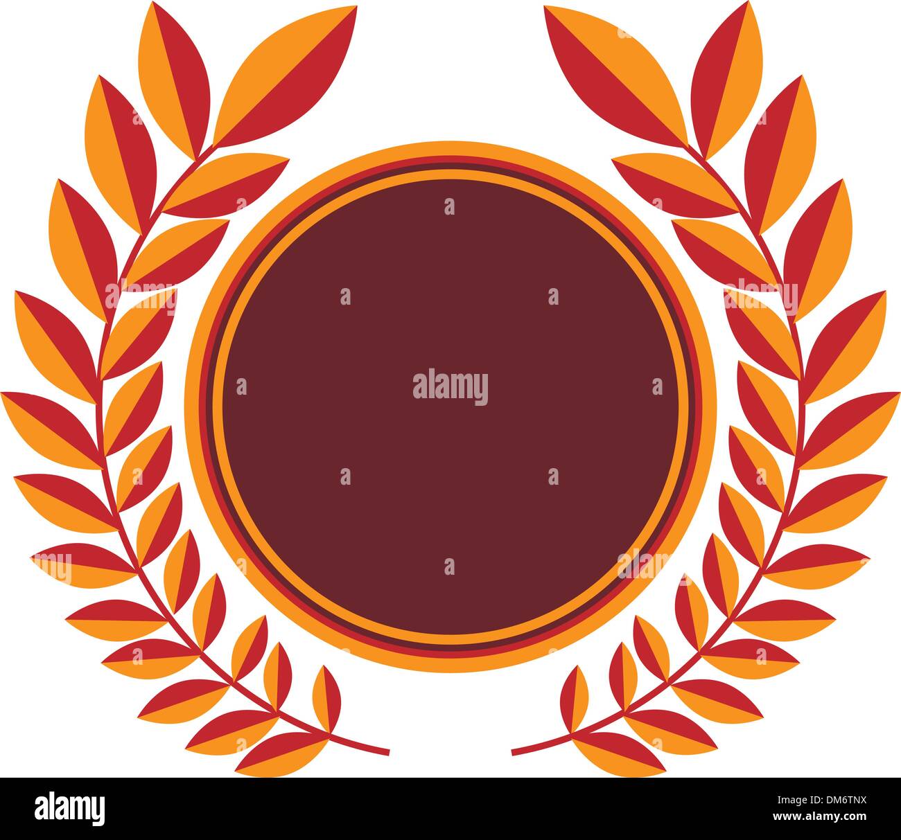 Laurel Wreath Shield Stock Vector Image & Art - Alamy