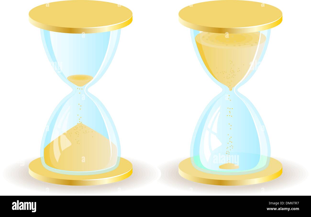Hourglass vector vectors hi-res stock photography and images - Alamy