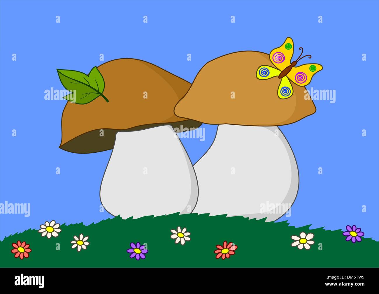 Green grass leaves in Stock Vector Images - Alamy