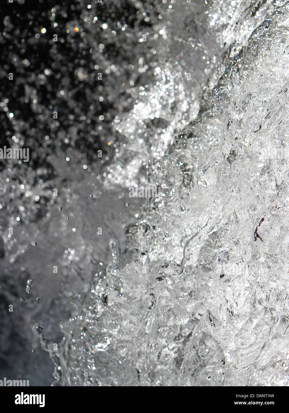 Close up of water droplets in a waterfall Stock Photo - Alamy