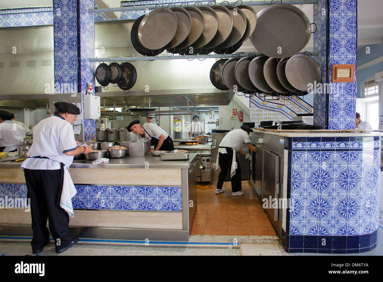 La Pepica paella restaurant, Playa Malvarrosa, Valencia, Spain Stock ...