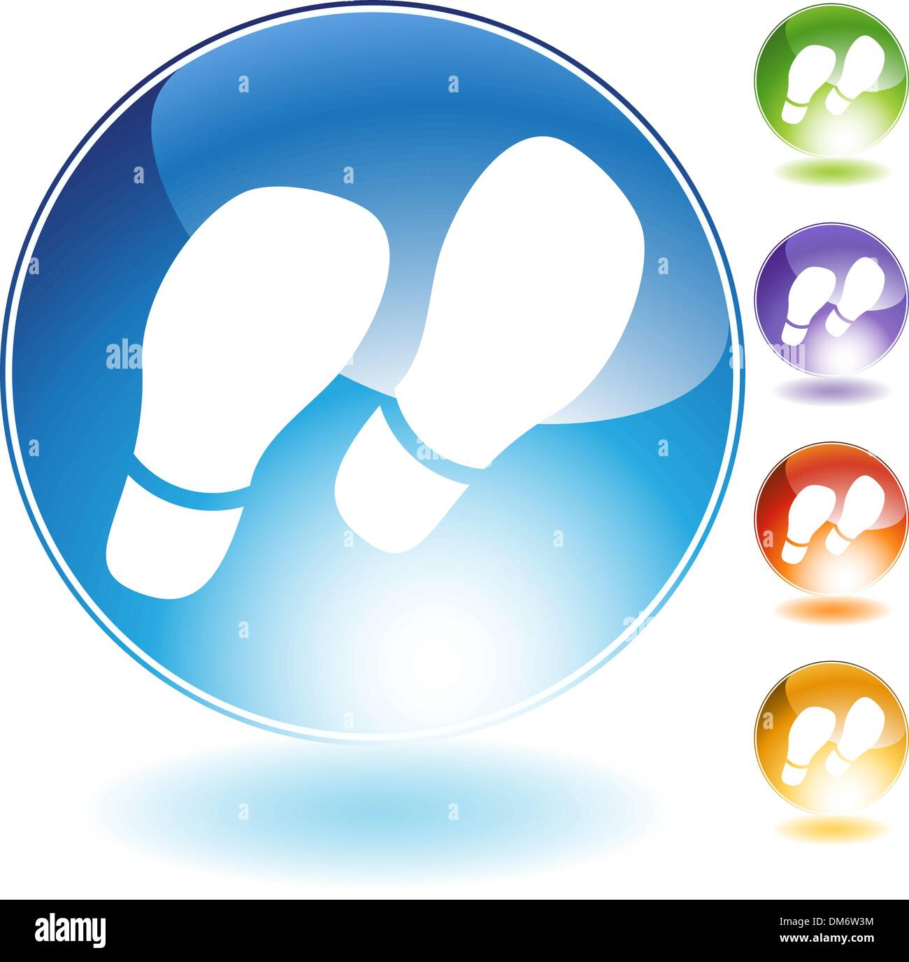 Blue shoe white background Stock Vector Images - Alamy