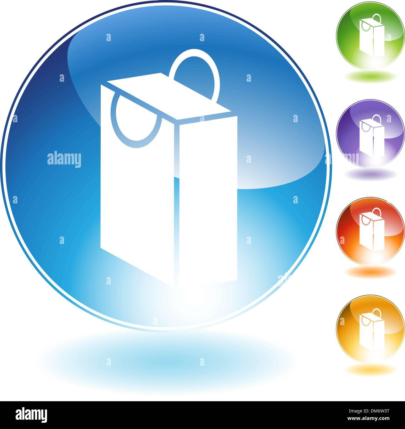 Paper bag handles shopping Stock Vector Images - Alamy