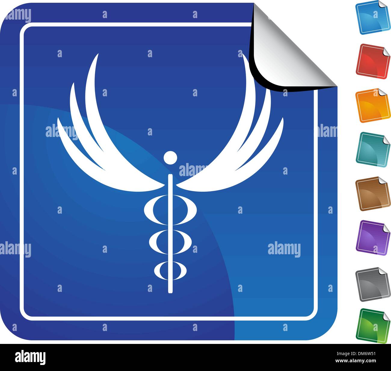 Illustration art caduceus logo Stock Vector Images - Alamy