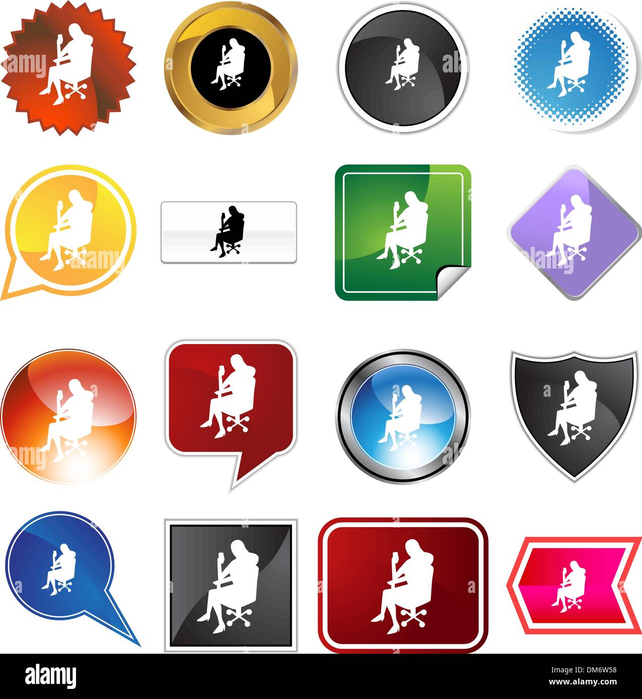 Cell phone sitting on Stock Vector Images - Alamy