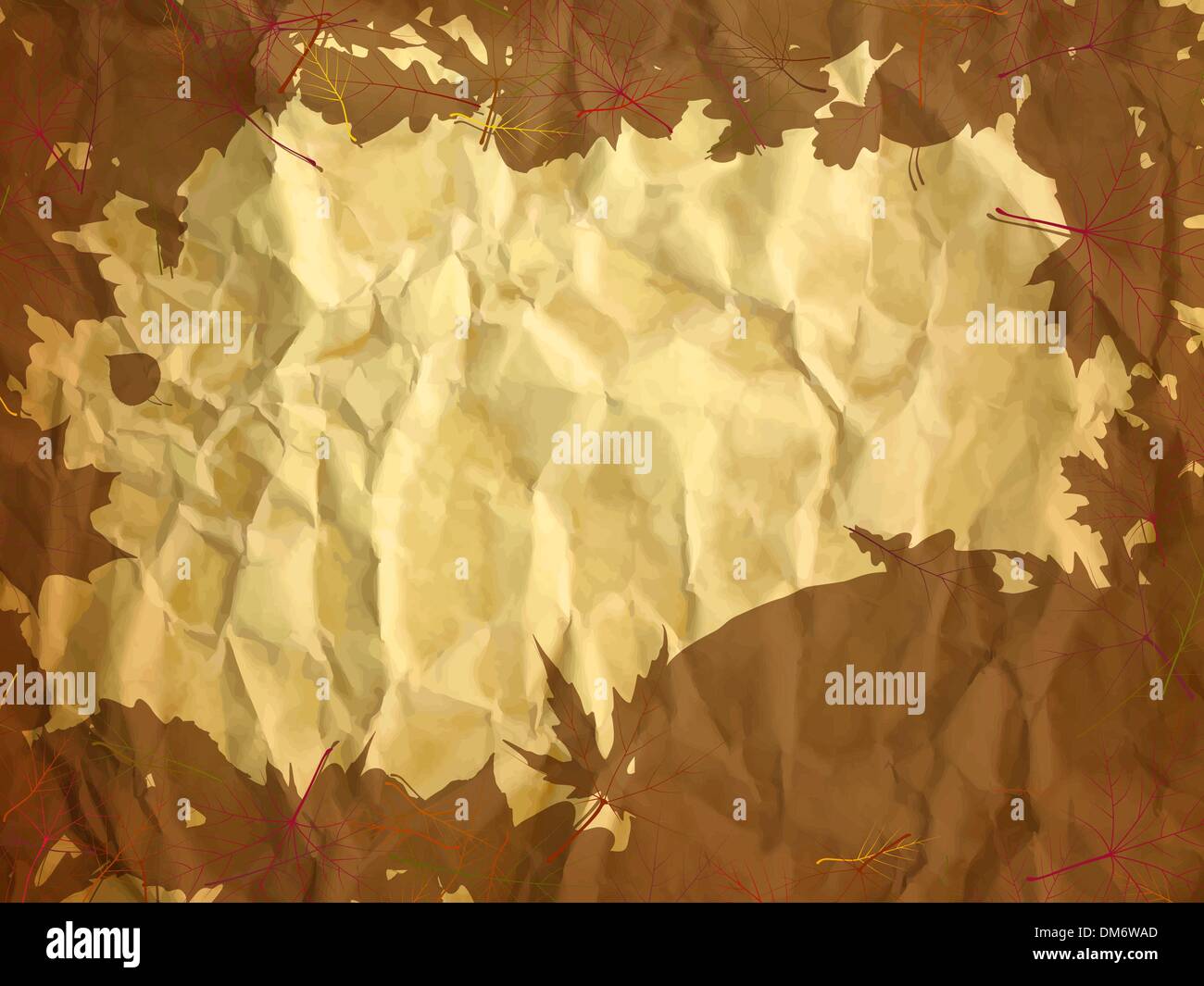 Pumpkin autumn leaves space Stock Vector Images - Alamy