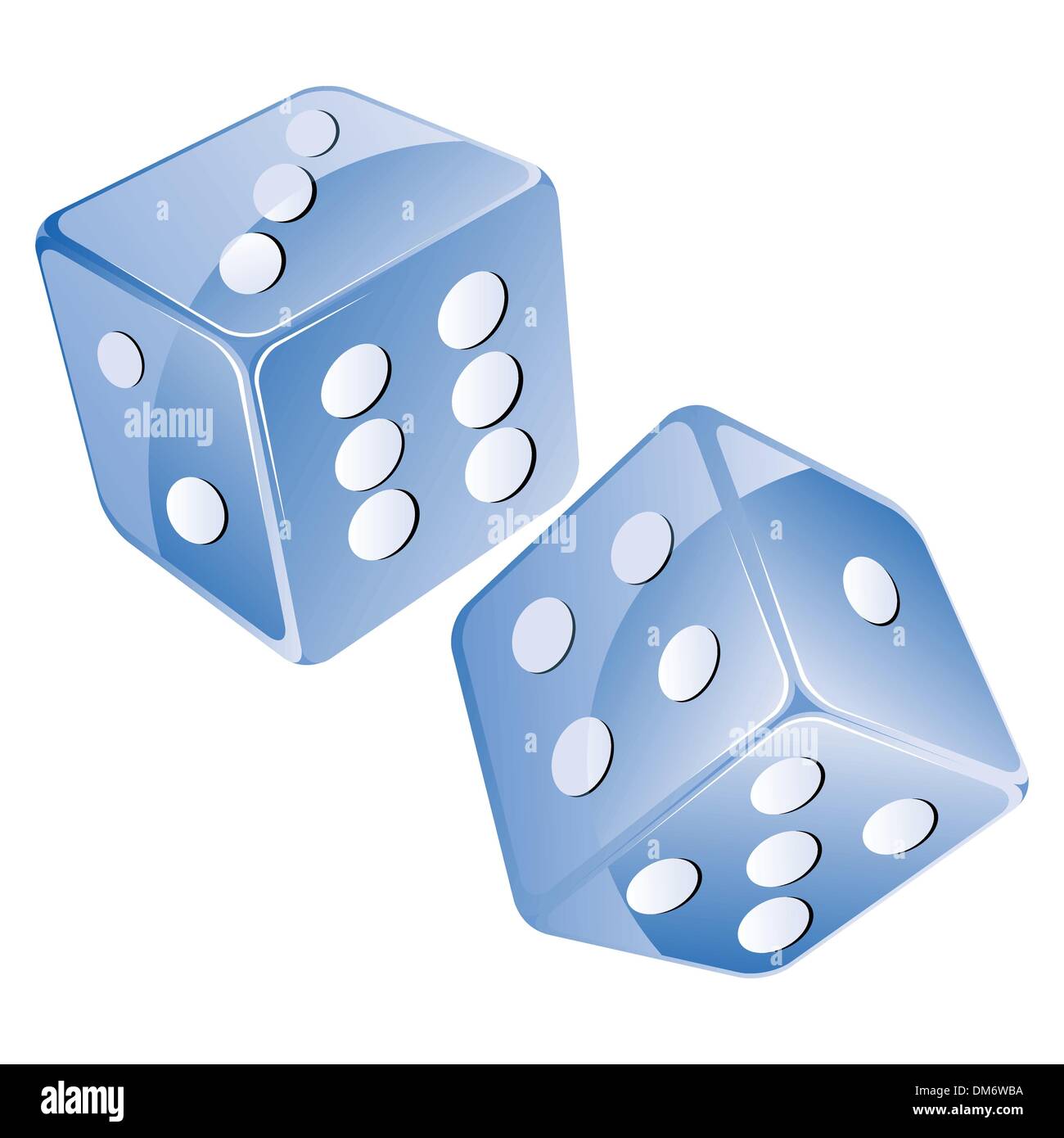 Double six dice Stock Vector Images - Alamy