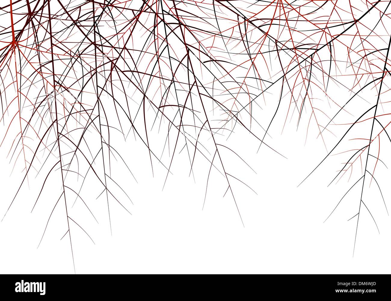 Red leaves tree on Stock Vector Images - Alamy