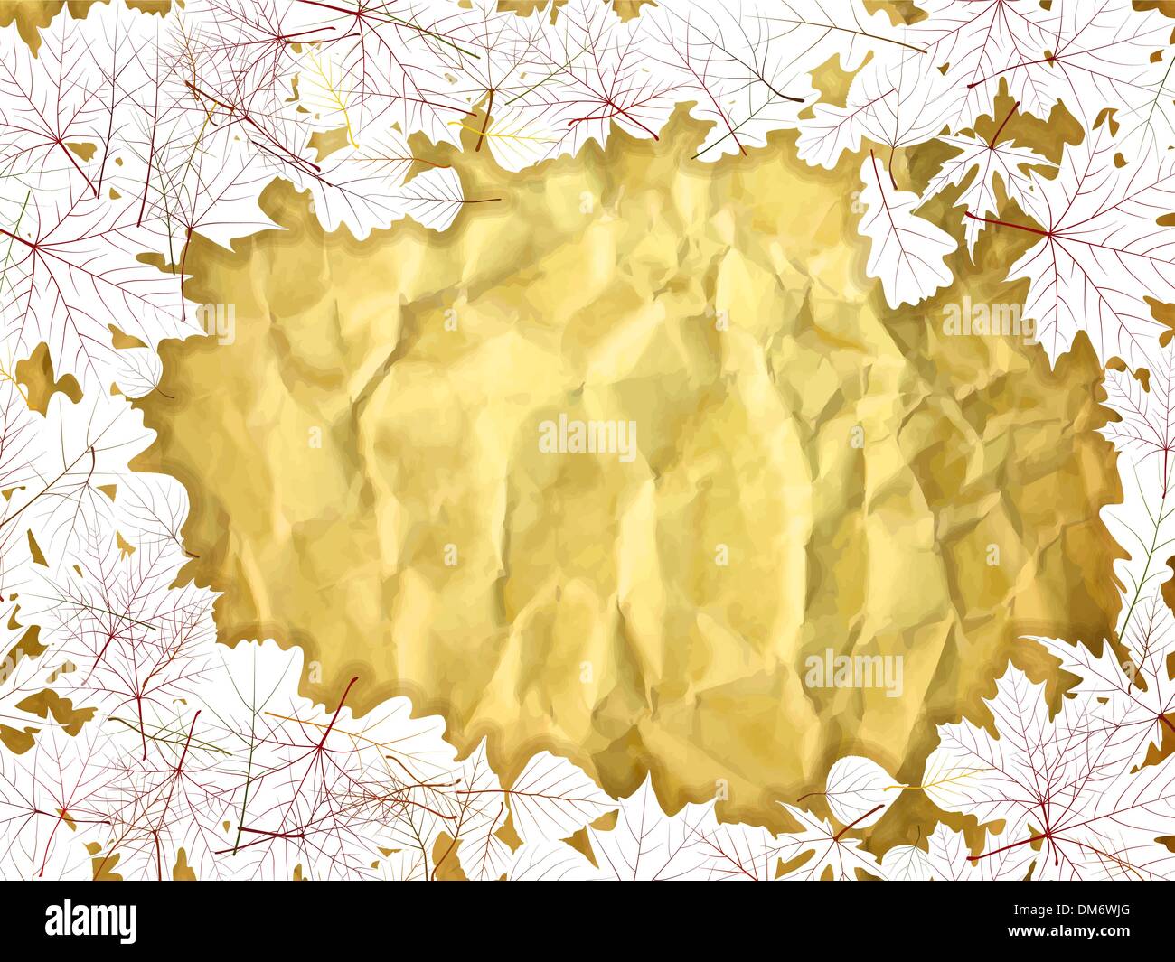 Fall foliage on old Stock Vector Images - Alamy