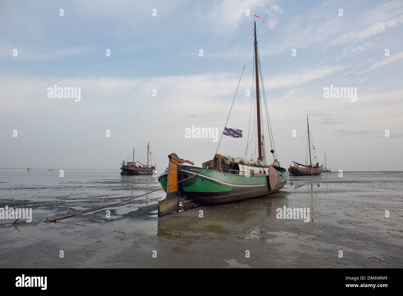 beach of the 'waddenzee' in holland Stock Photo - Alamy