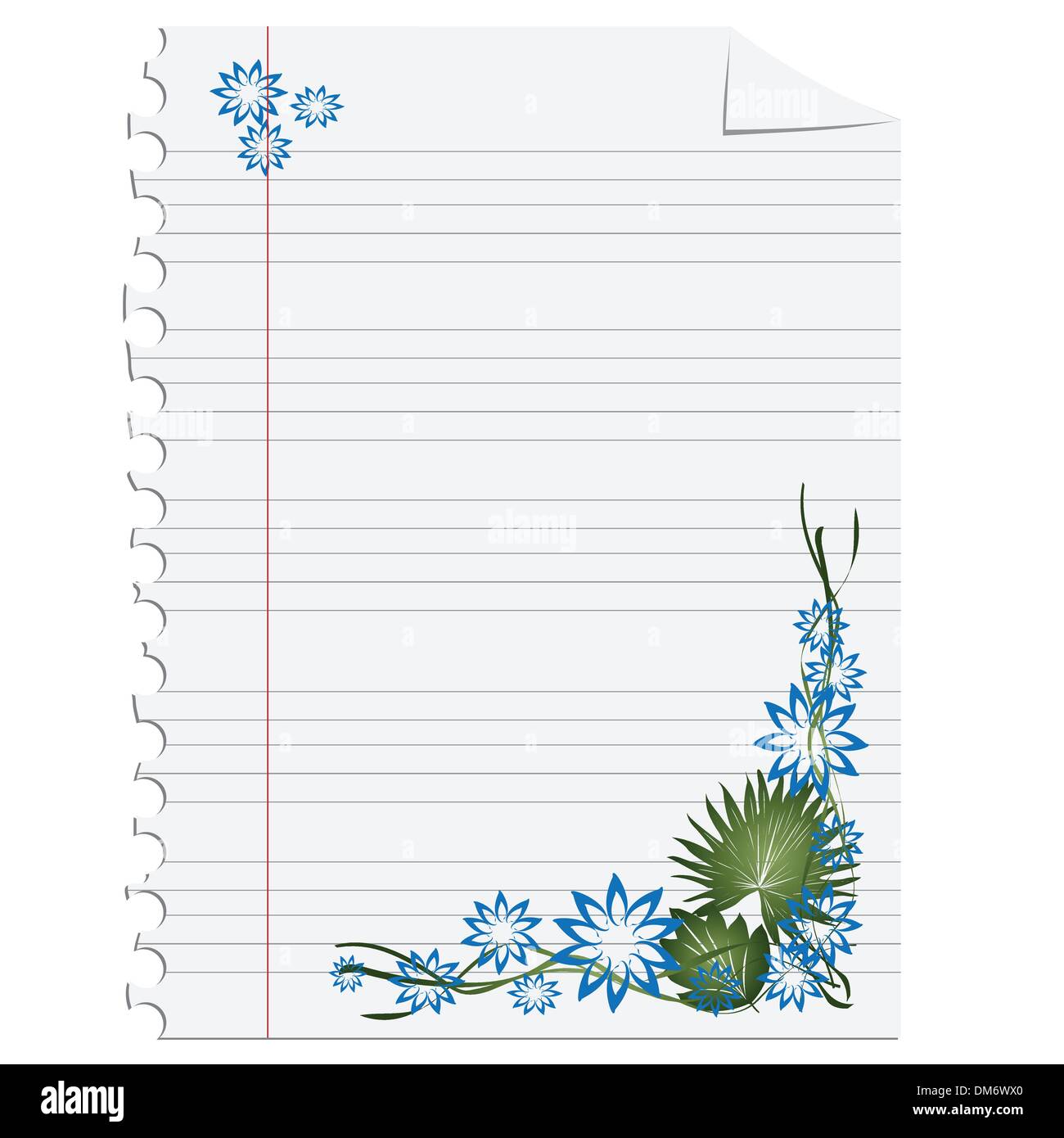 Corner floral design Cut Out Stock Images & Pictures - Alamy