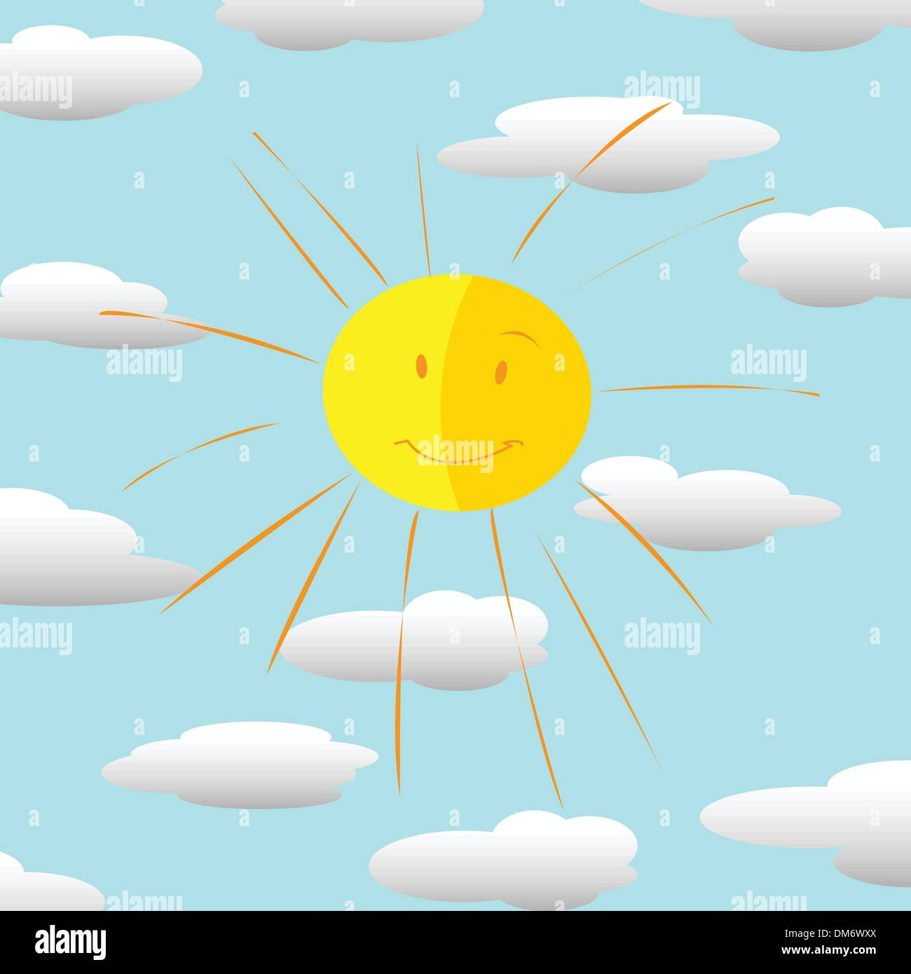 Happy sun Stock Vector Images - Alamy