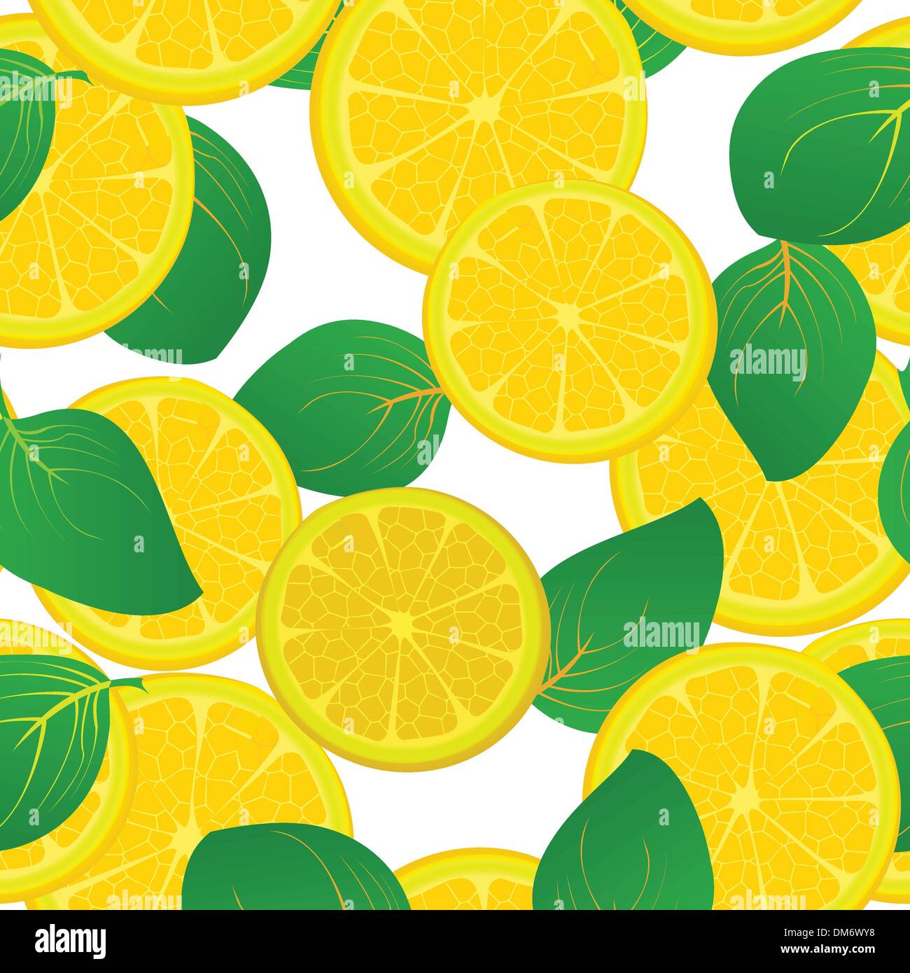Fresh sliced lemon pattern Stock Vector Images - Alamy