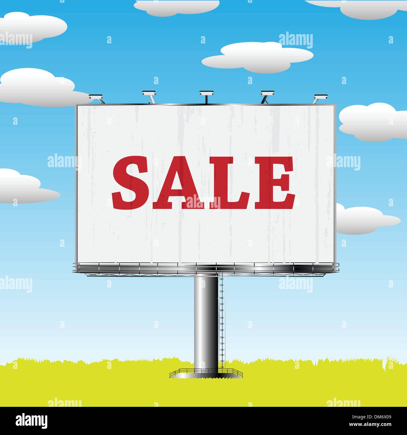 Cartoon Roadside Billboard Sign