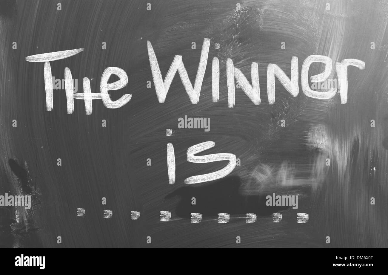 The Winner Is Concept Stock Photo - Alamy
