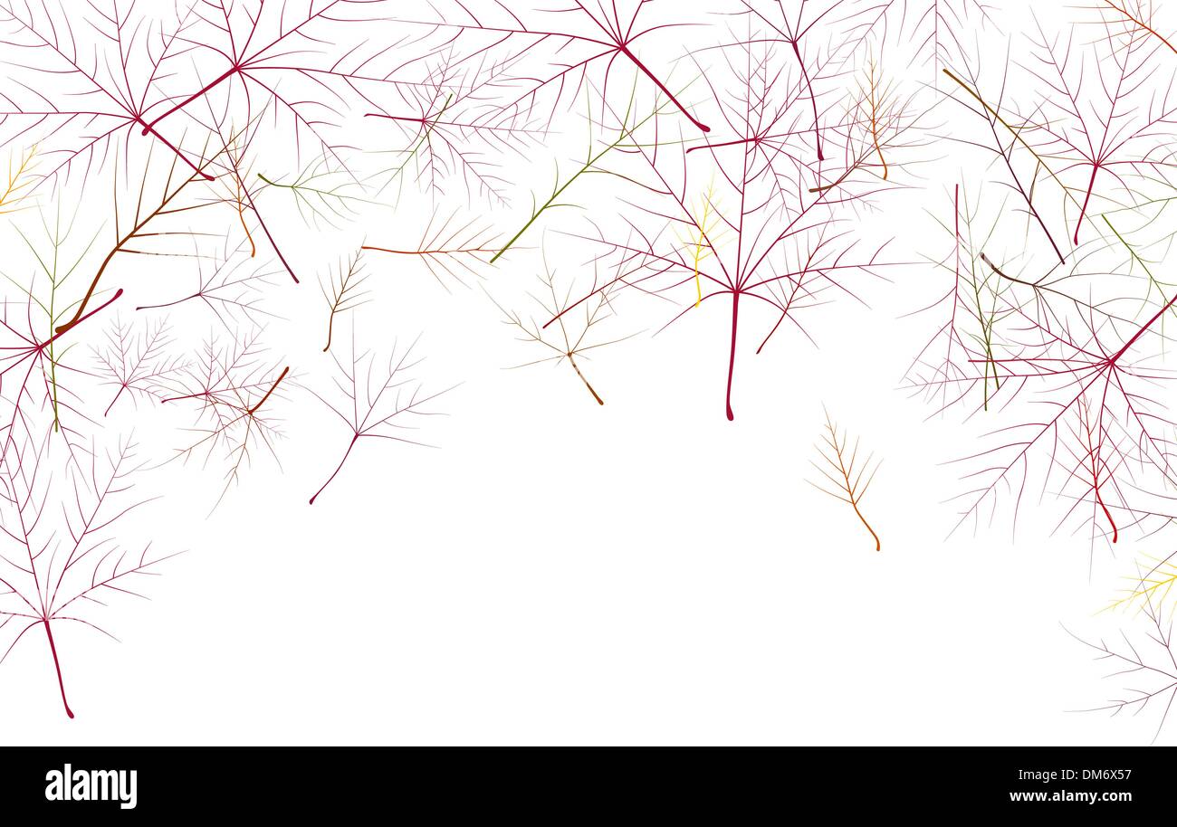 Green orange leaves frame Stock Vector Images - Alamy