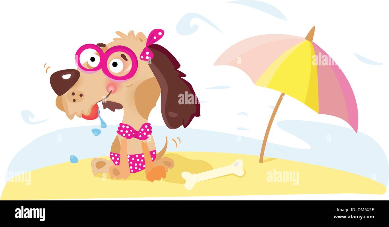Autumn beach Stock Vector Images - Alamy