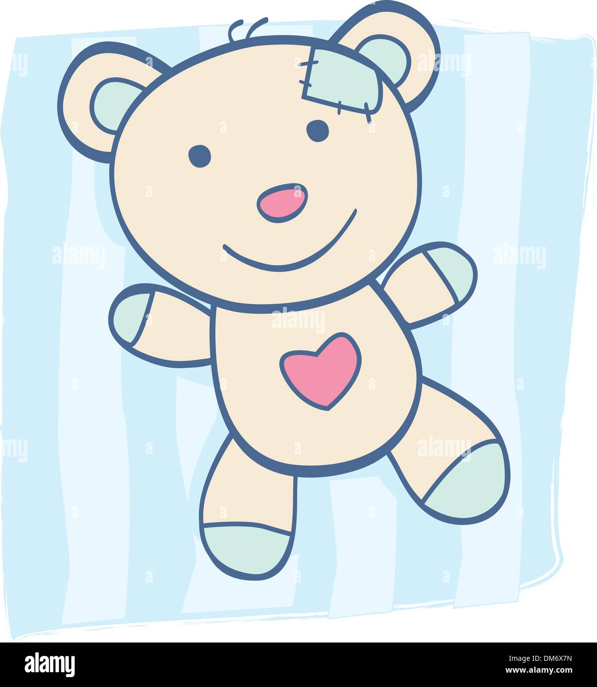 Blue Teddy bear Stock Vector Image & Art - Alamy
