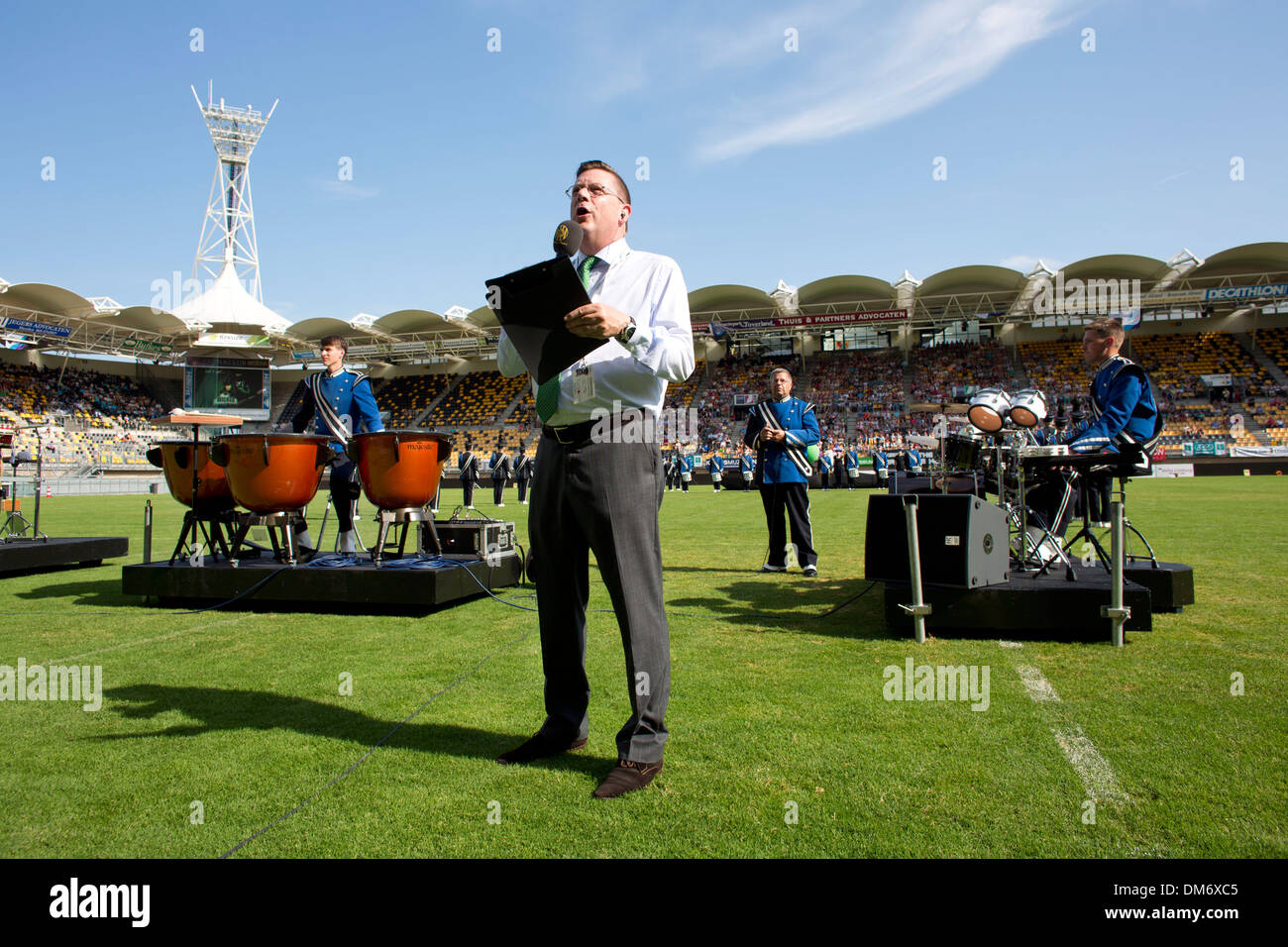Music bands at the world music contest 2013 Stock Photo - Alamy