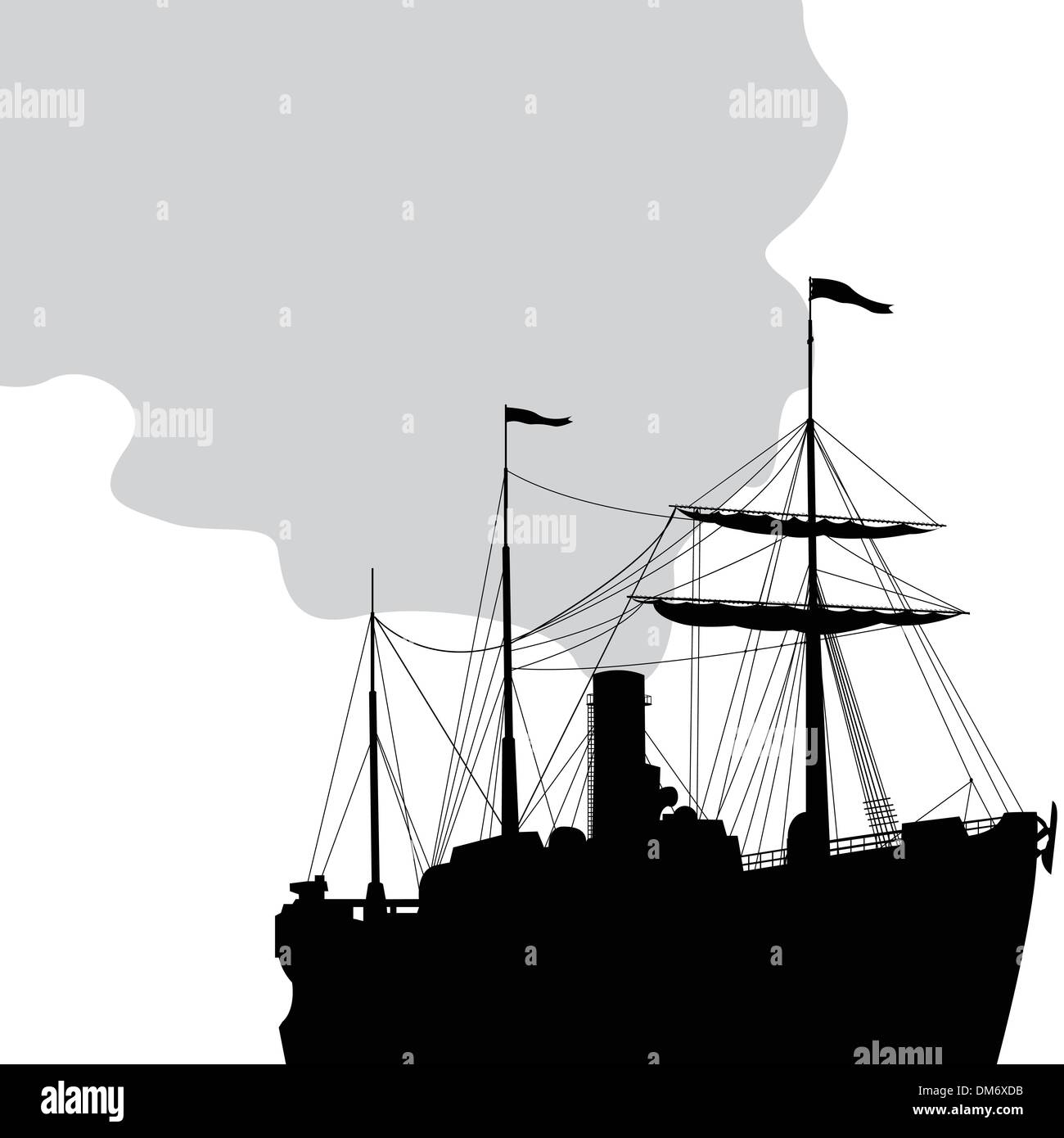 Cargo ship stern Stock Vector Images - Alamy