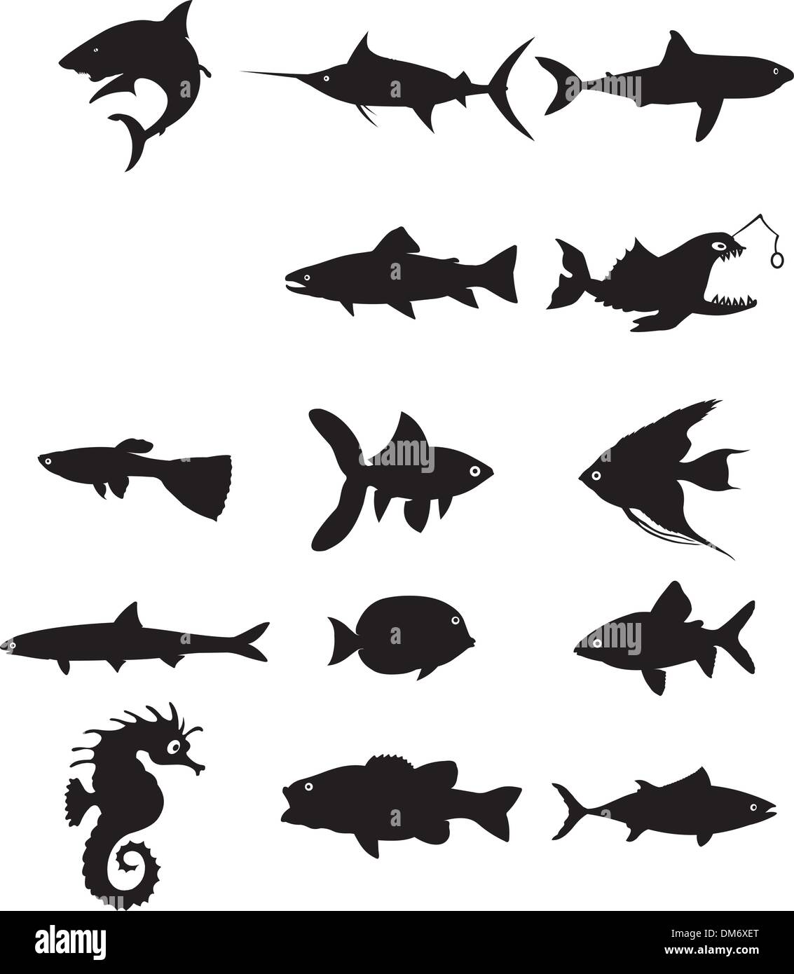 Deep sea anglerfish vector vectors hi-res stock photography and images ...