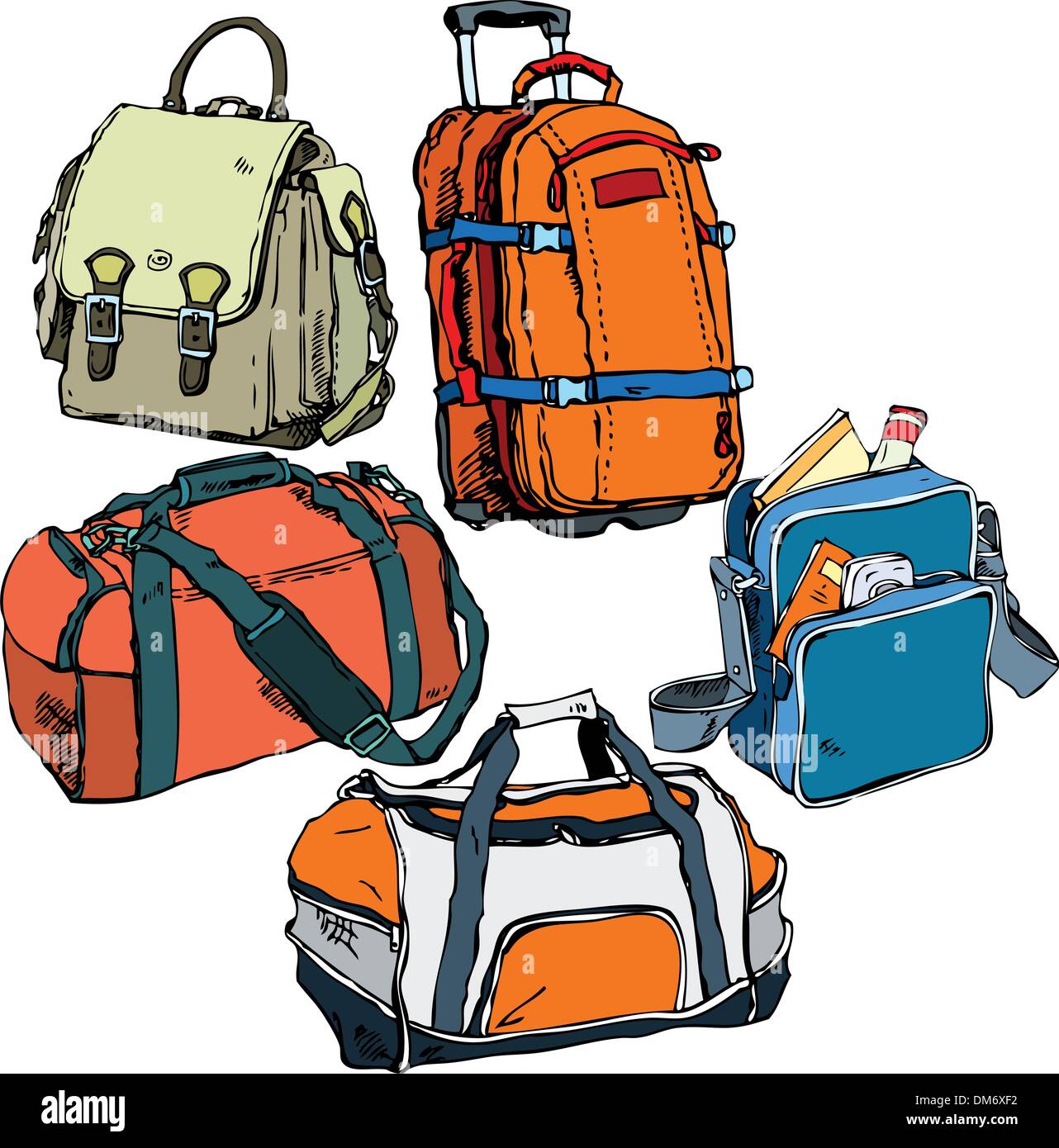 travel bag vector Stock Vector Image & Art - Alamy