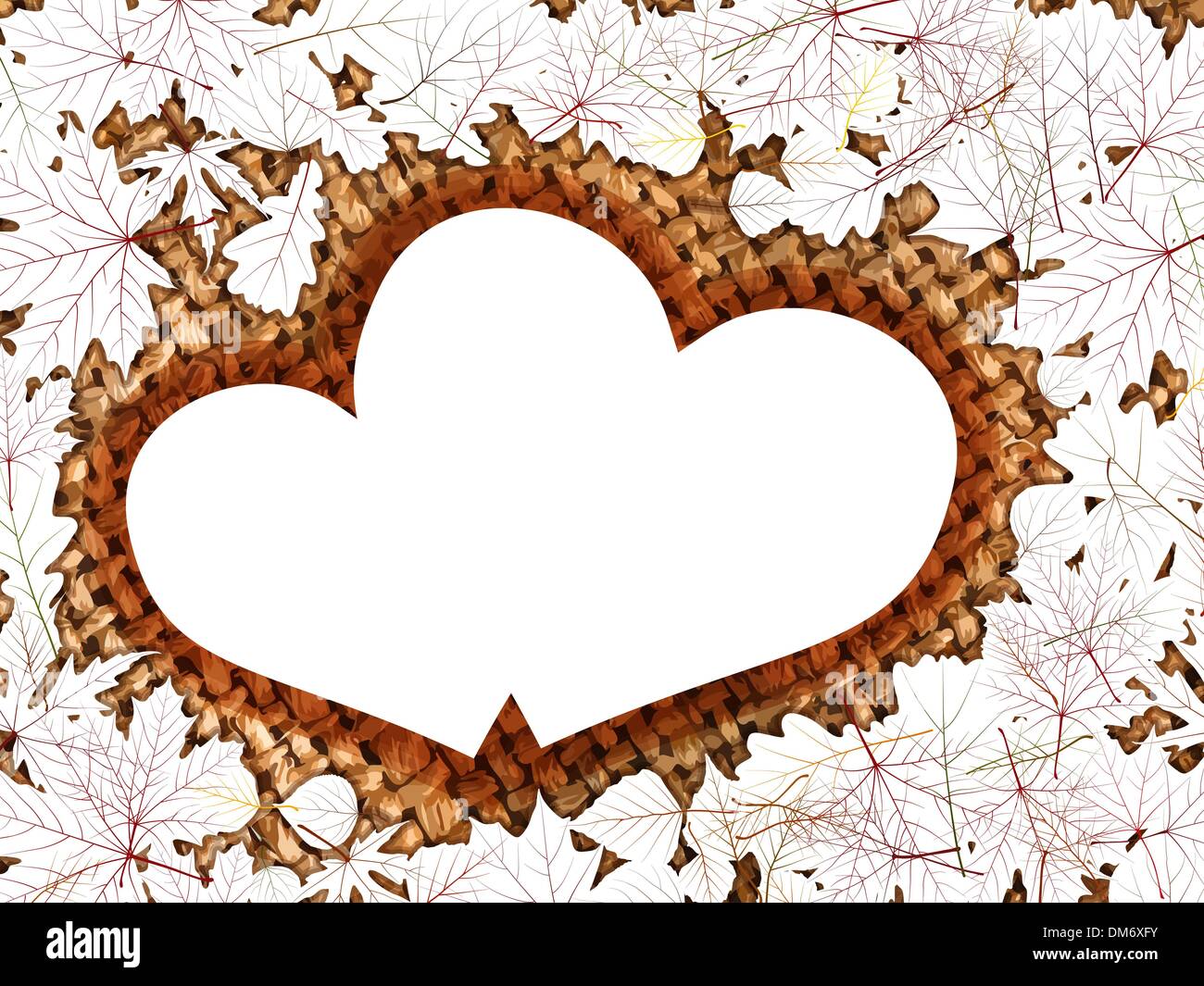 Colorful frame of fallen autumn leaves Stock Vector Image & Art - Alamy