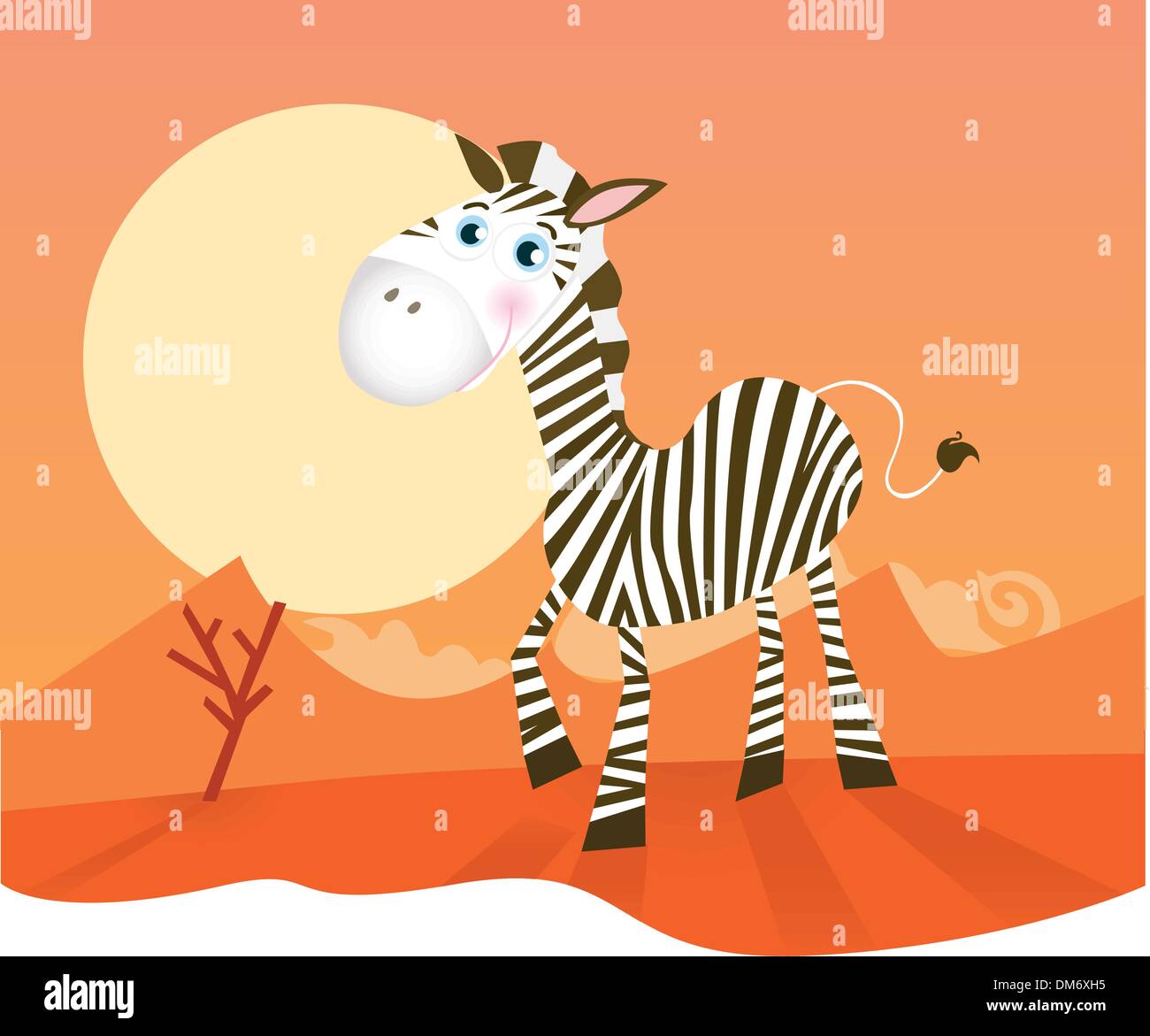 Laughing zebra Stock Vector Images - Alamy