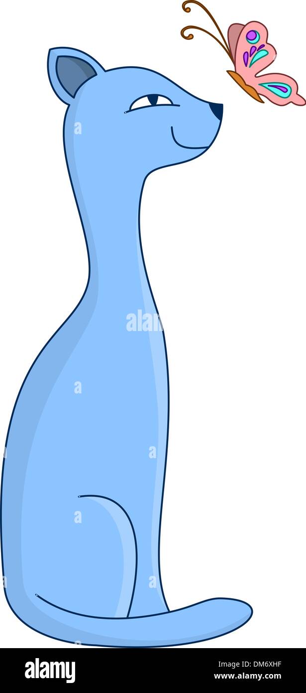 Fluffy cat toy Stock Vector Images - Alamy