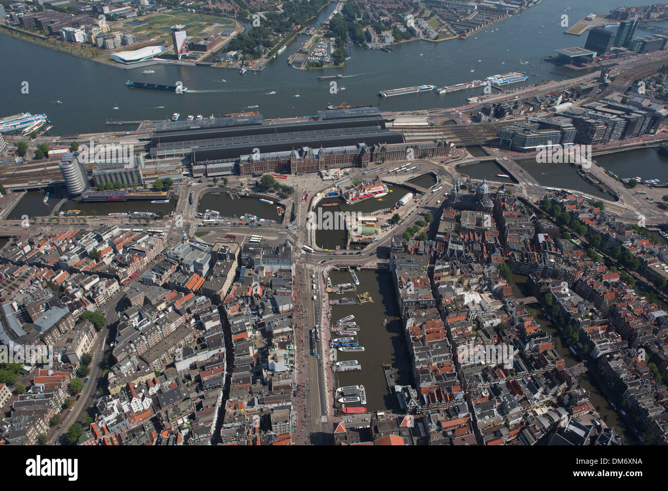 Central train station area in Amsterdam Stock Photo - Alamy