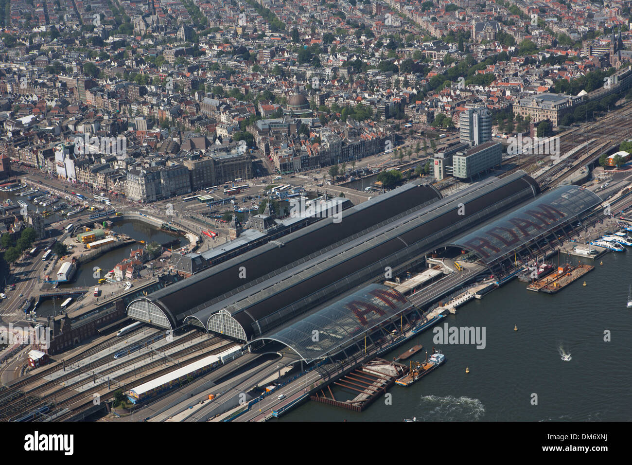 Central train station area in Amsterdam Stock Photo - Alamy