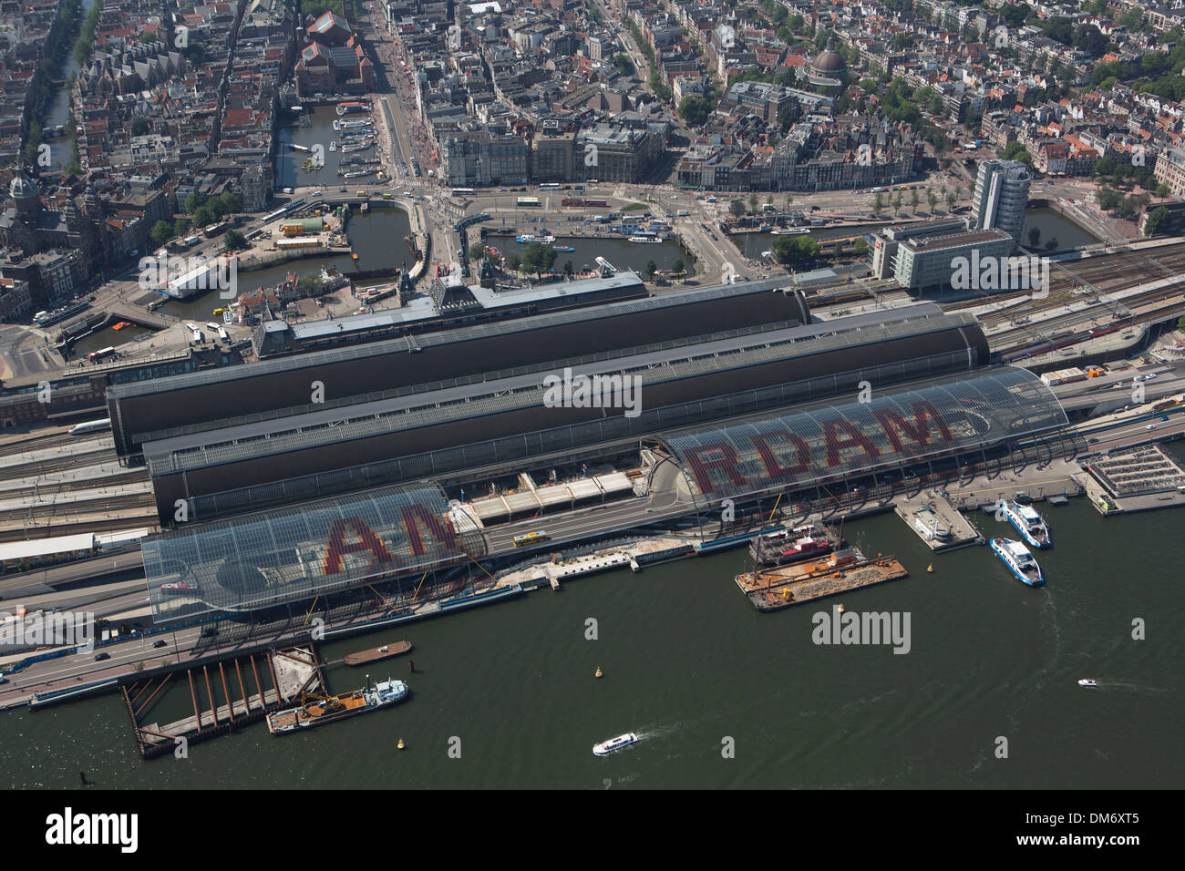 Central train station area in Amsterdam Stock Photo - Alamy