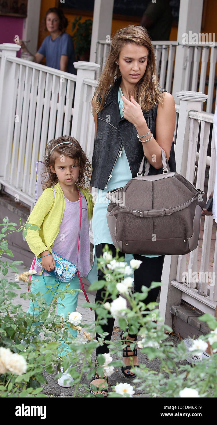 Jessica Alba with daughter Honor Marie Warren in West Hollywood Los ...
