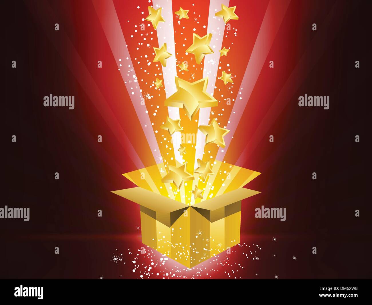 Party present box stars Stock Vector Images - Alamy