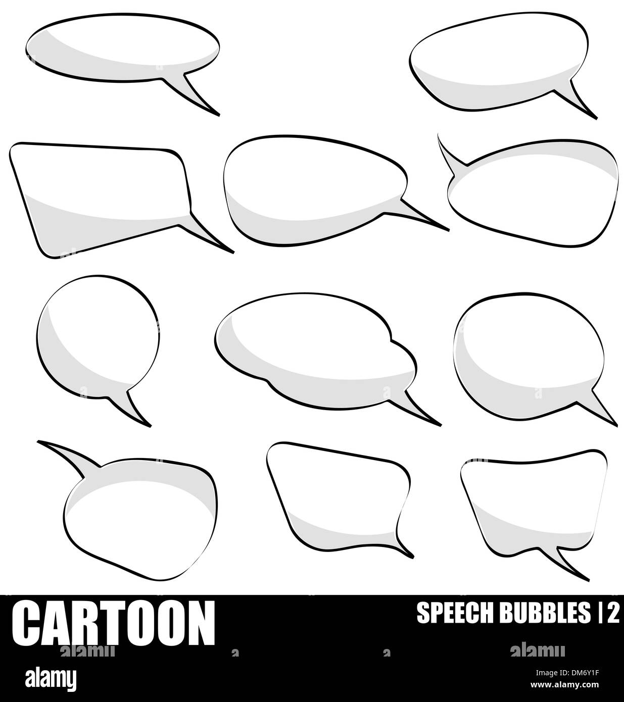 Retro speech bubbles set Stock Vector Images - Alamy