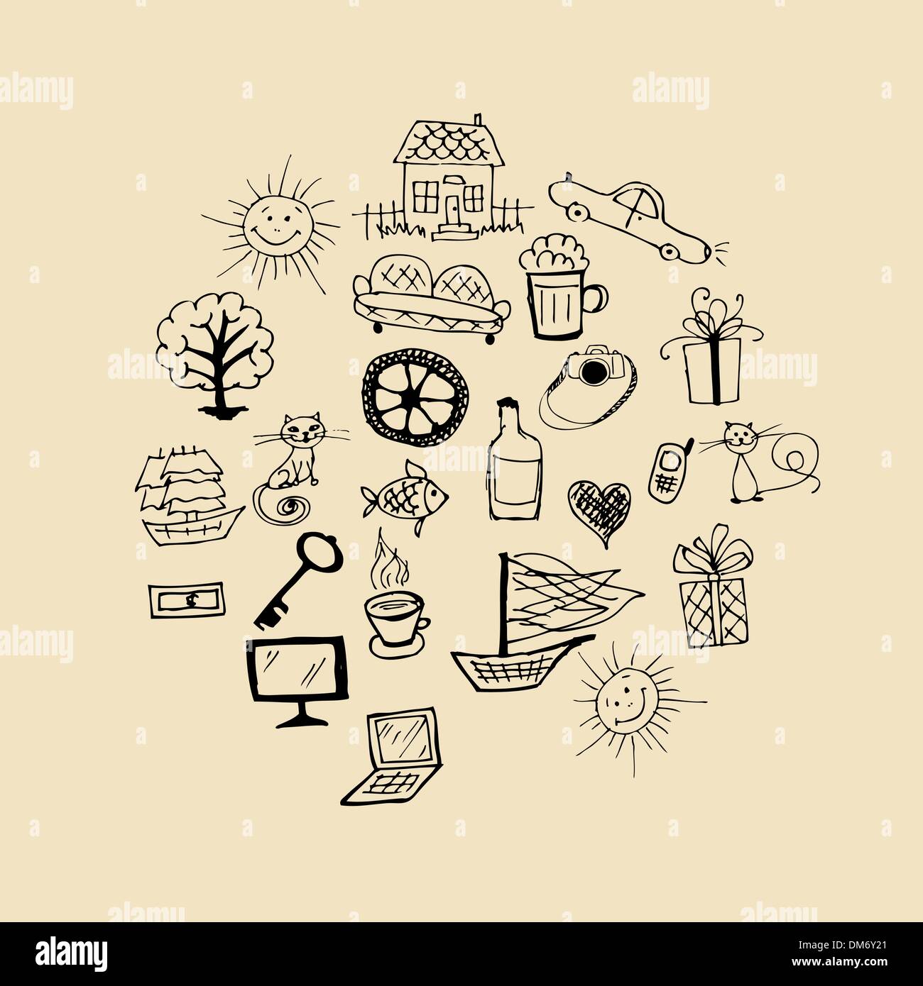 Nature design sofa Stock Vector Images - Alamy