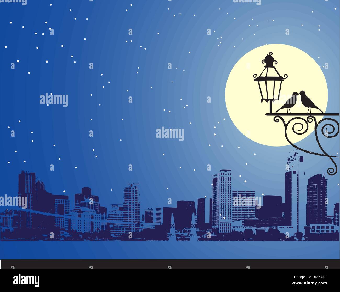 Together night Stock Vector Images - Alamy