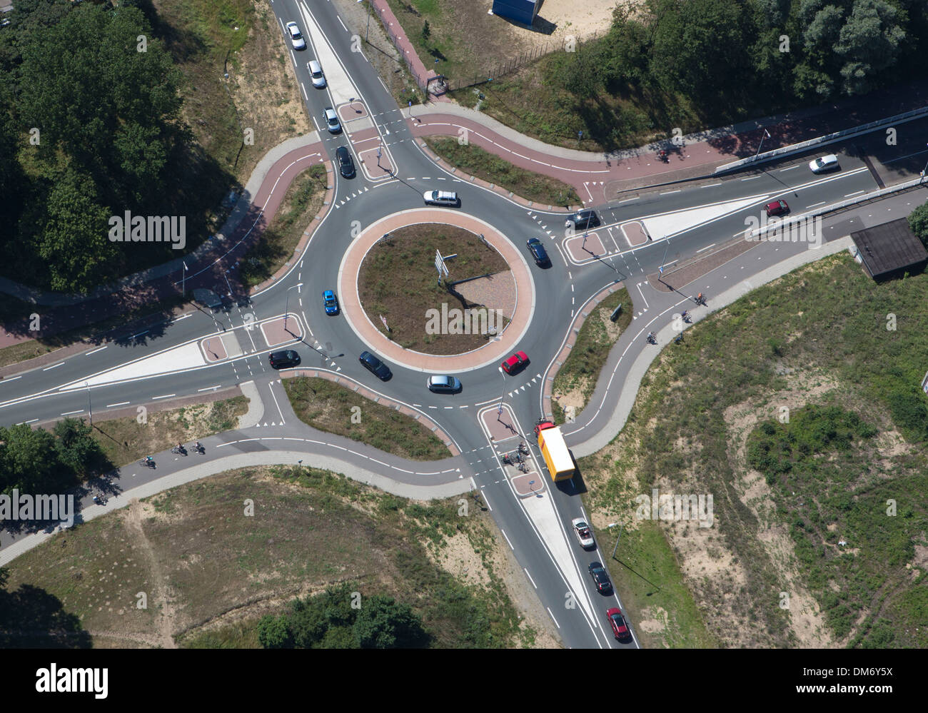 roundabout in the Ntherlands Stock Photo - Alamy