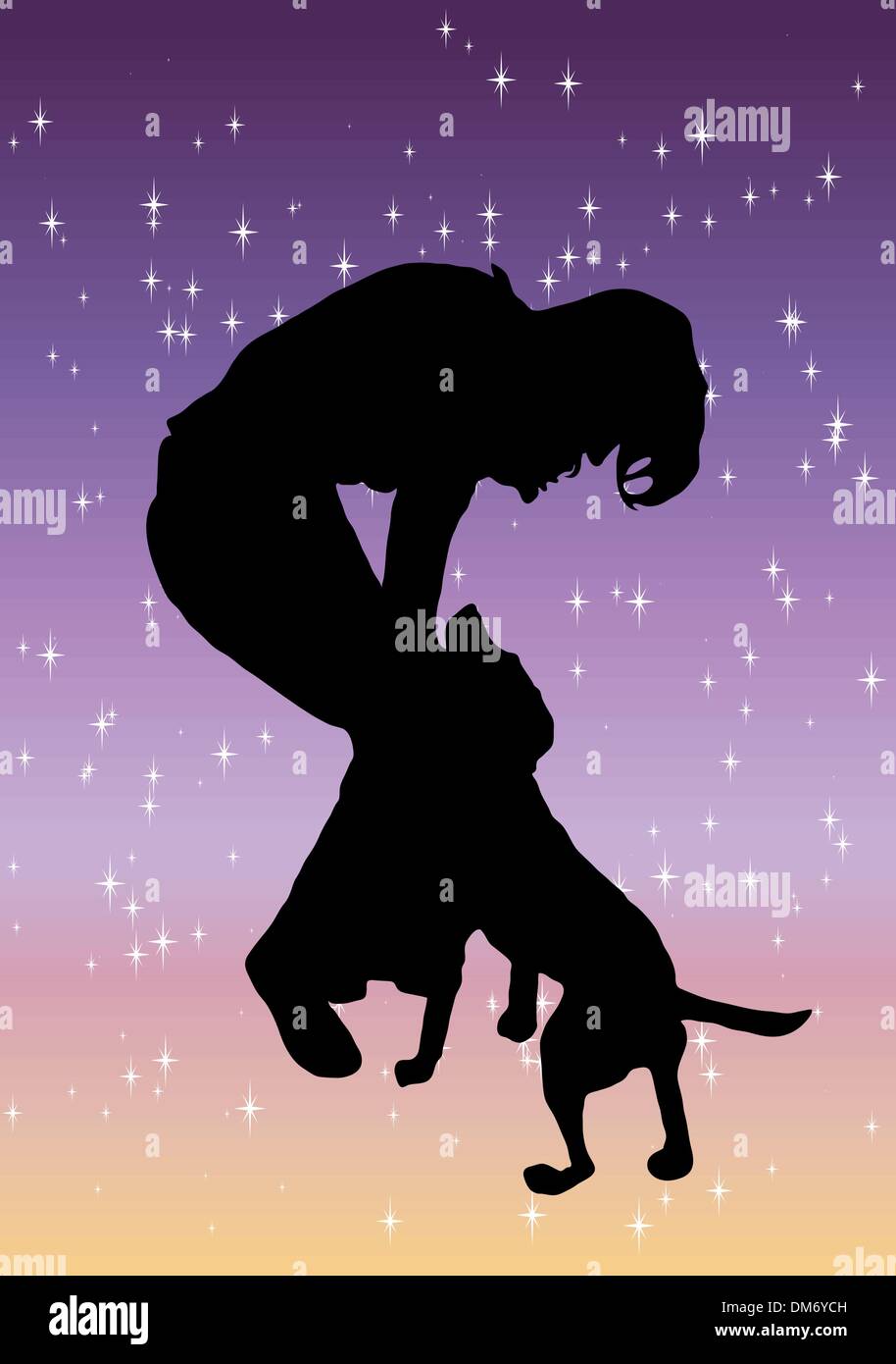 Girl and dog drawing hi-res stock photography and images - Alamy