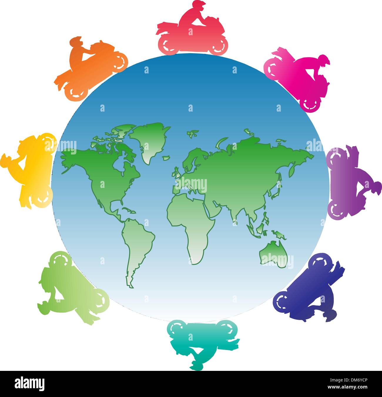 Around the world Stock Vector Image & Art - Alamy