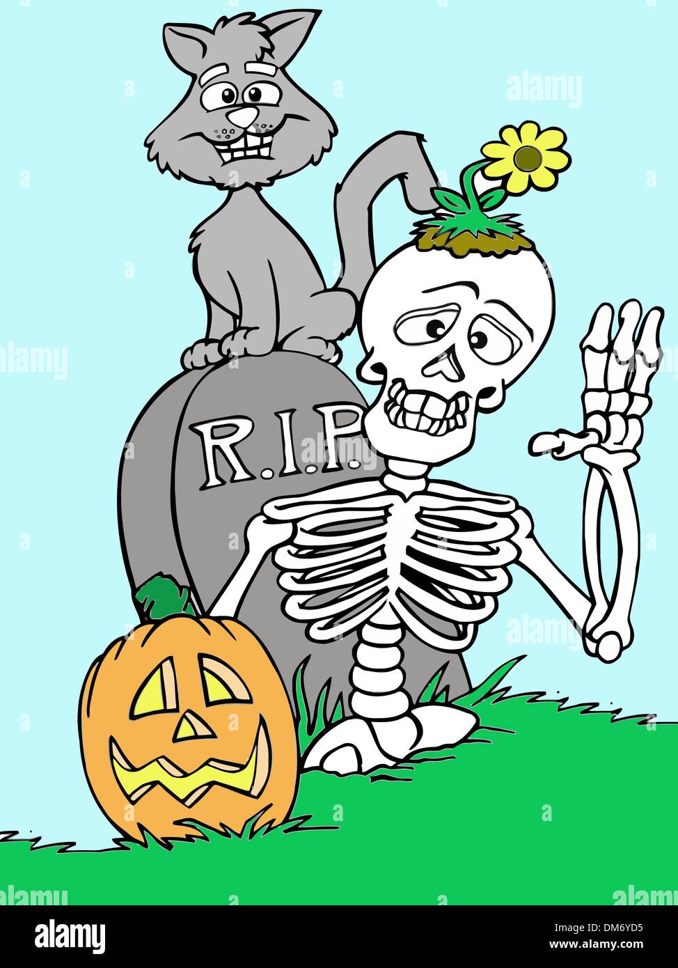 Skeleton funny Stock Vector Images - Alamy