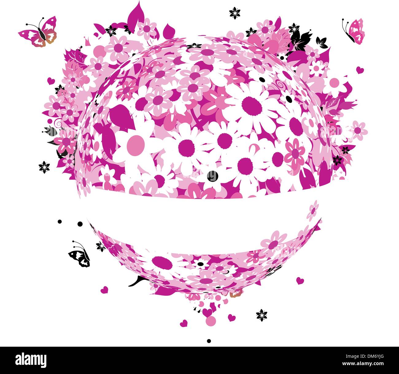 Floral heart shape for your design Stock Vector Image & Art - Alamy