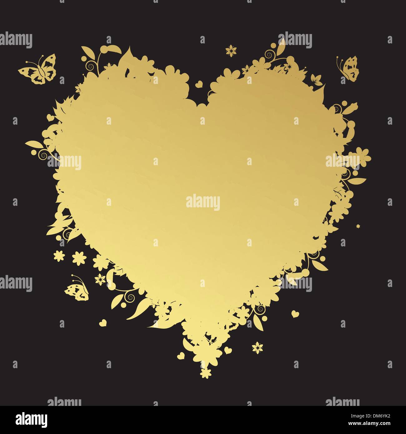 Floral heart shape for your design Stock Vector Image & Art - Alamy