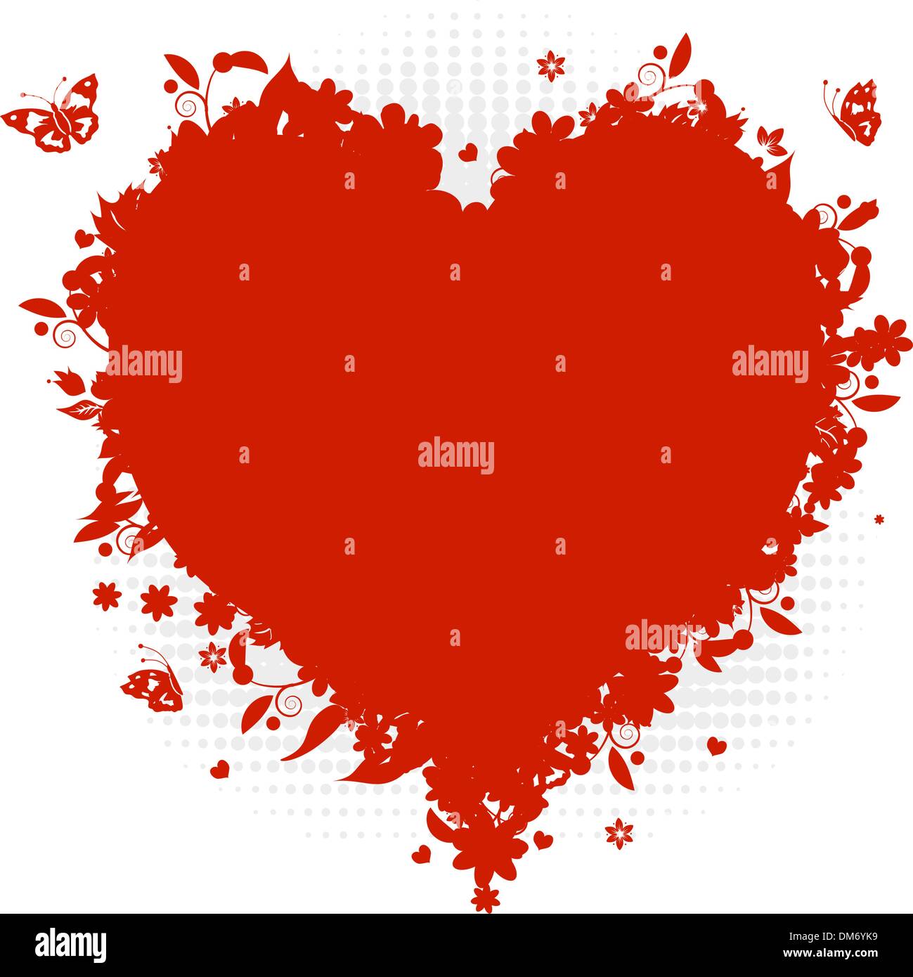 Floral heart shape for your design Stock Vector Image & Art - Alamy