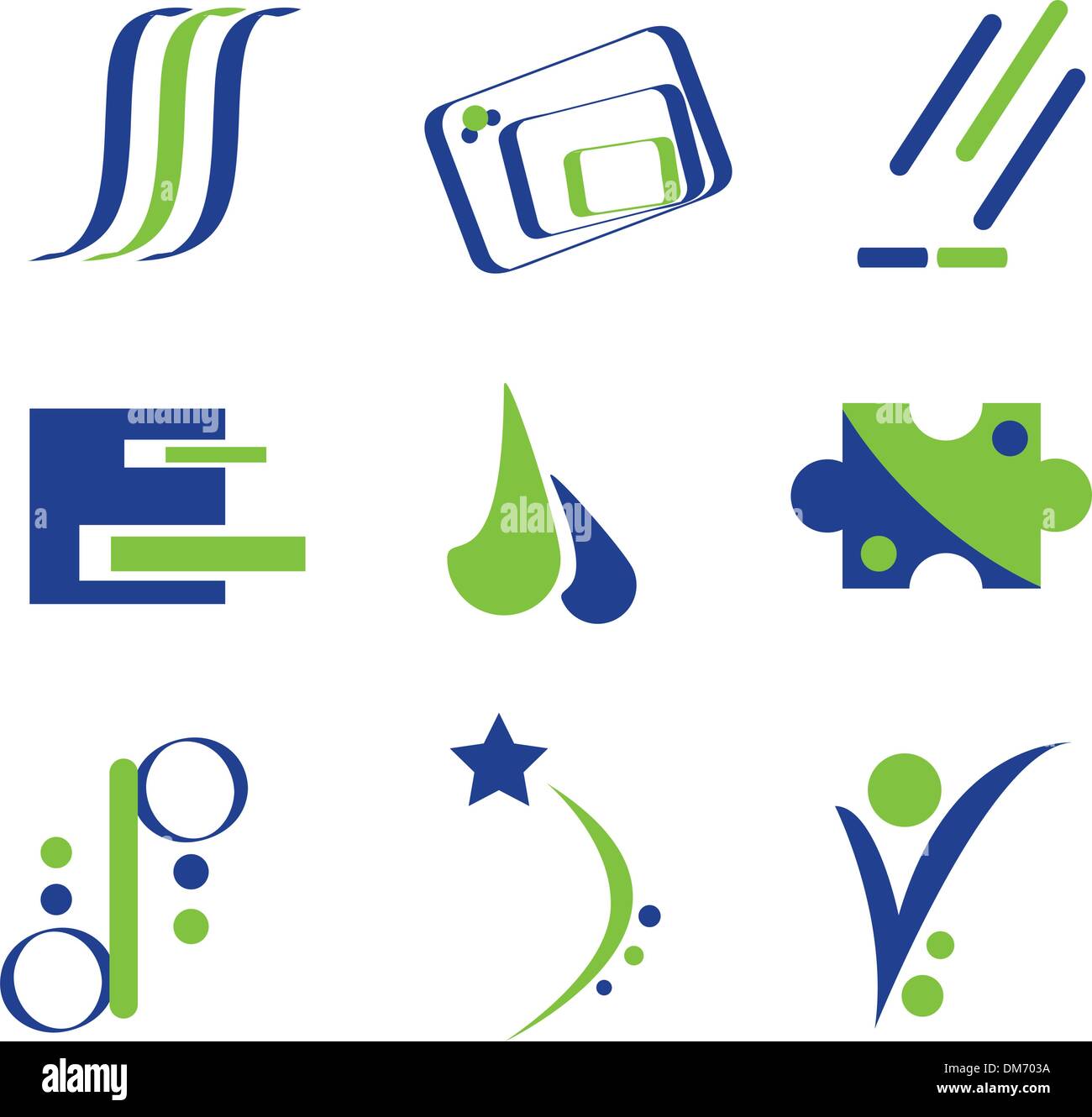 Green logo hi-res stock photography and images - Alamy