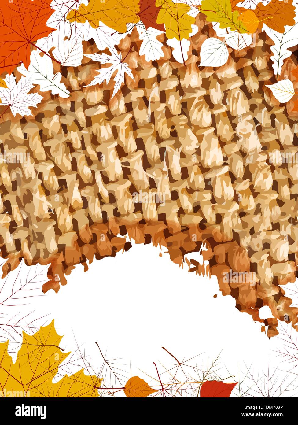 Background plant fallen leaves Stock Vector Images - Alamy