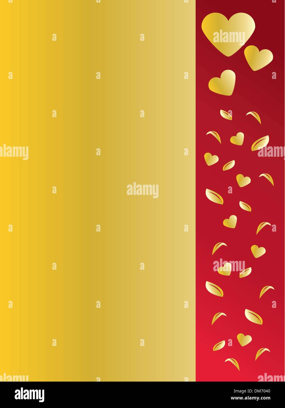 Love border falling red Stock Vector Images - Alamy