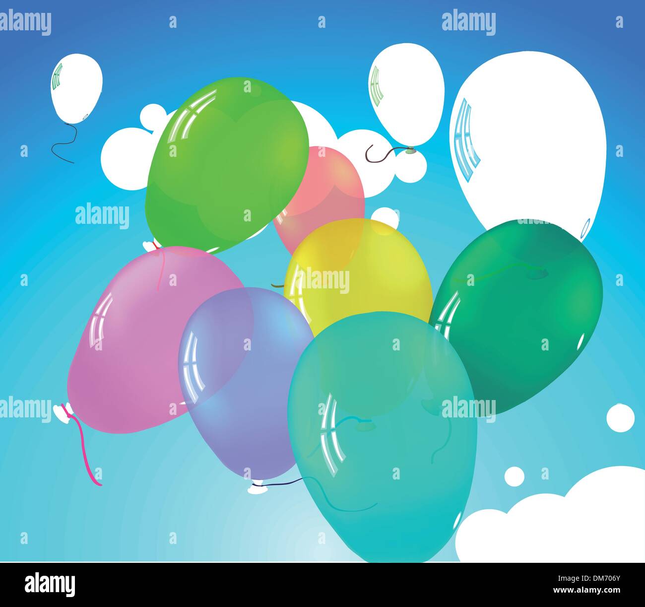 Happy birthday sign balloons in hi-res stock photography and images - Alamy