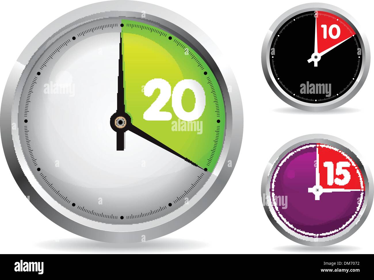 Set of timers Stock Vector Image & Art - Alamy